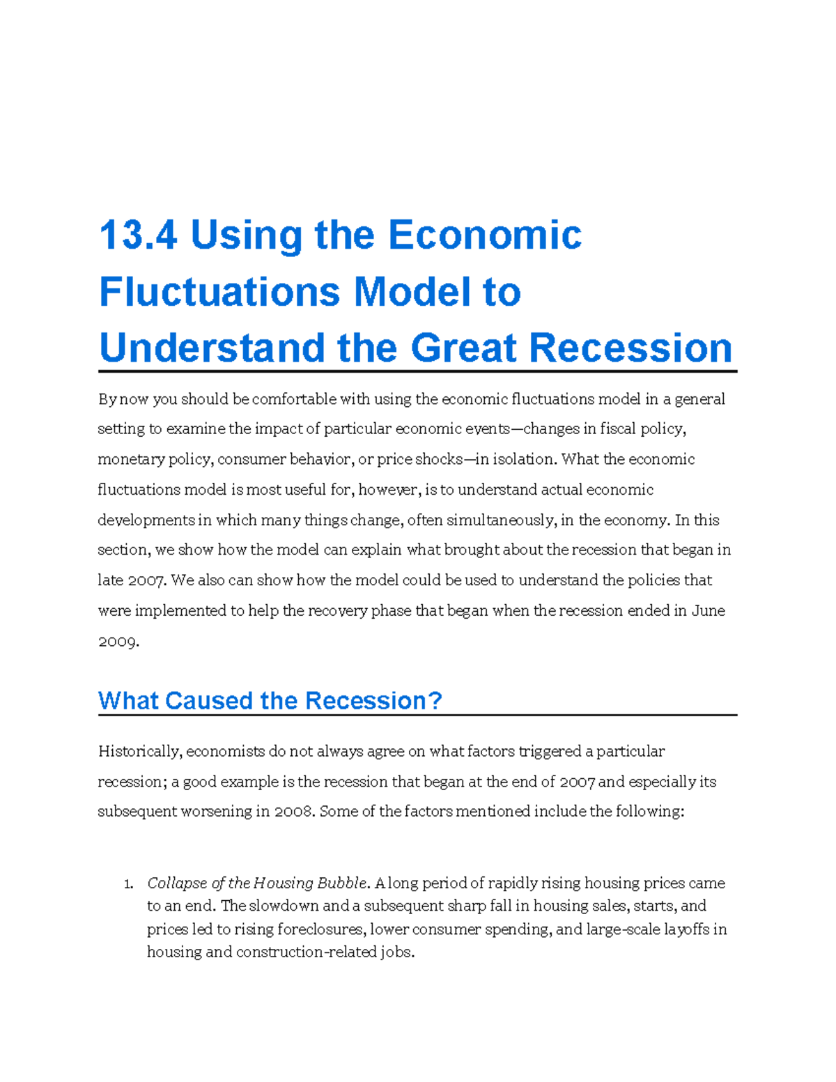 Chapter 13 Chapter 13-2 Practice Materials - 13 Using the Economic ...