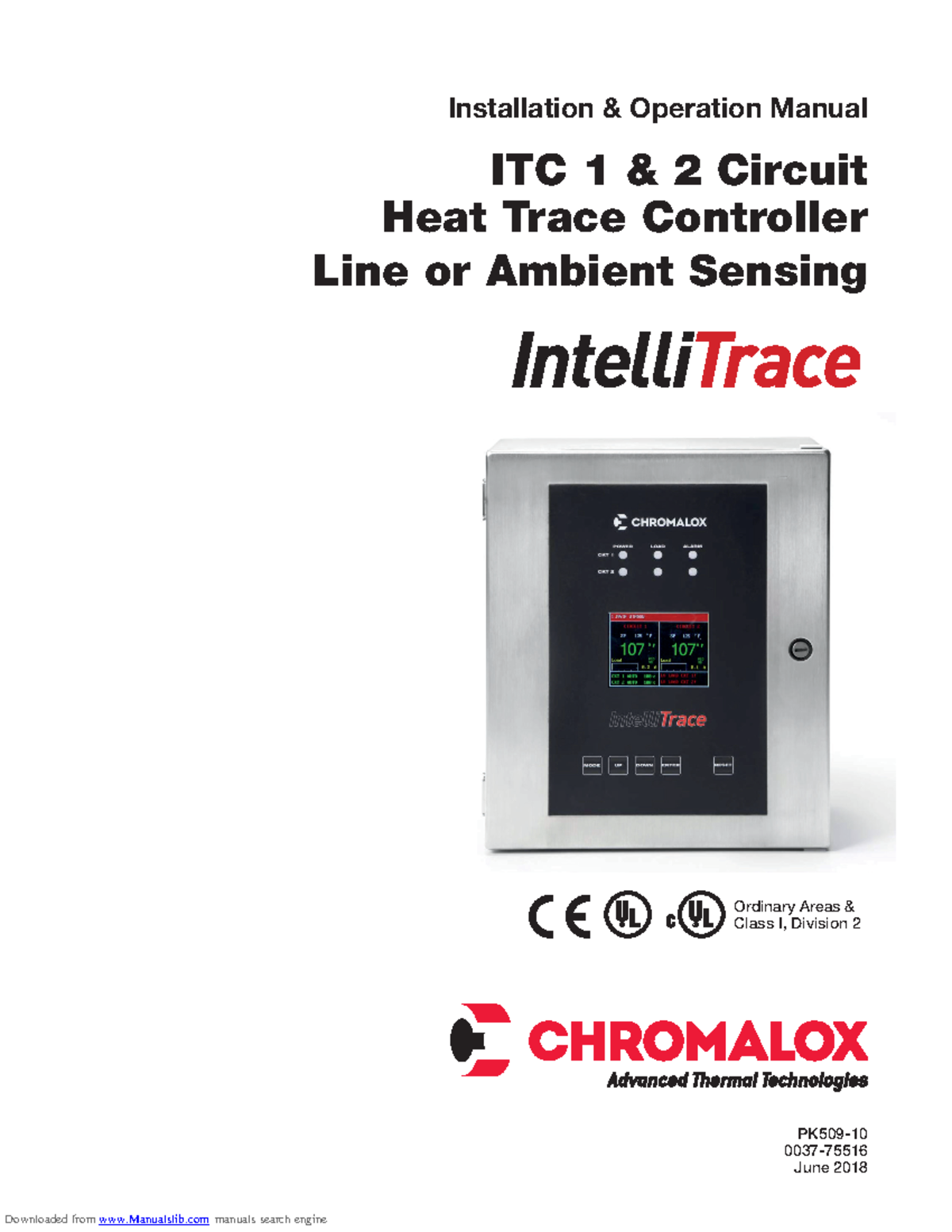 Intellitrace itc 1 2 - Good information - 1 PK509- 0037- June 2018 Installation & Operation ...