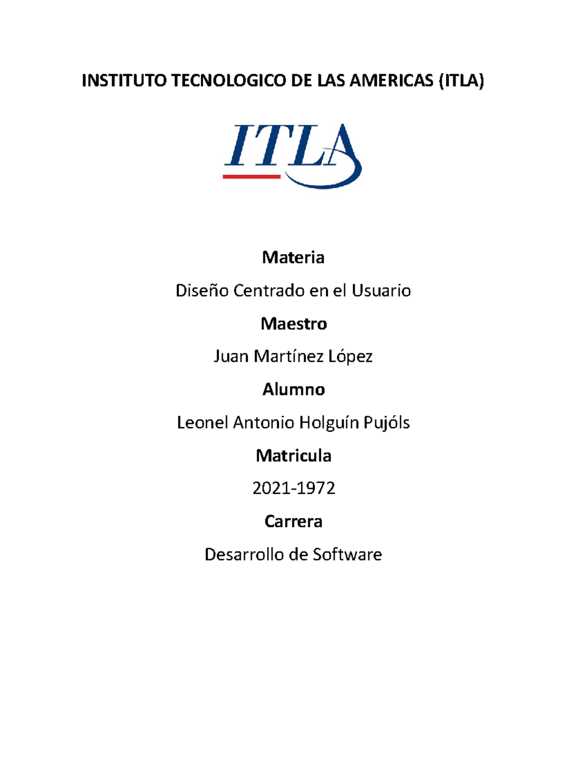Tarea 1. Evaluación de Páginas - INSTITUTO TECNOLOGICO DE LAS AMERICAS ...