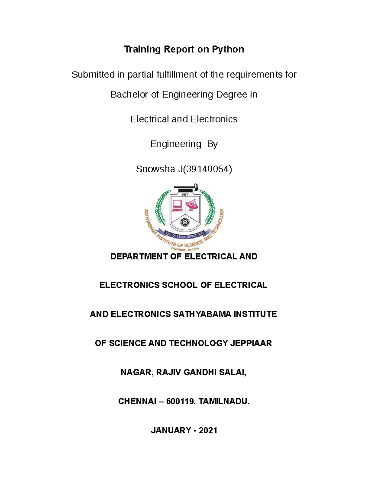 1923-b.e-eee-batchno - intern-54 - Training Report on Python Submitted ...