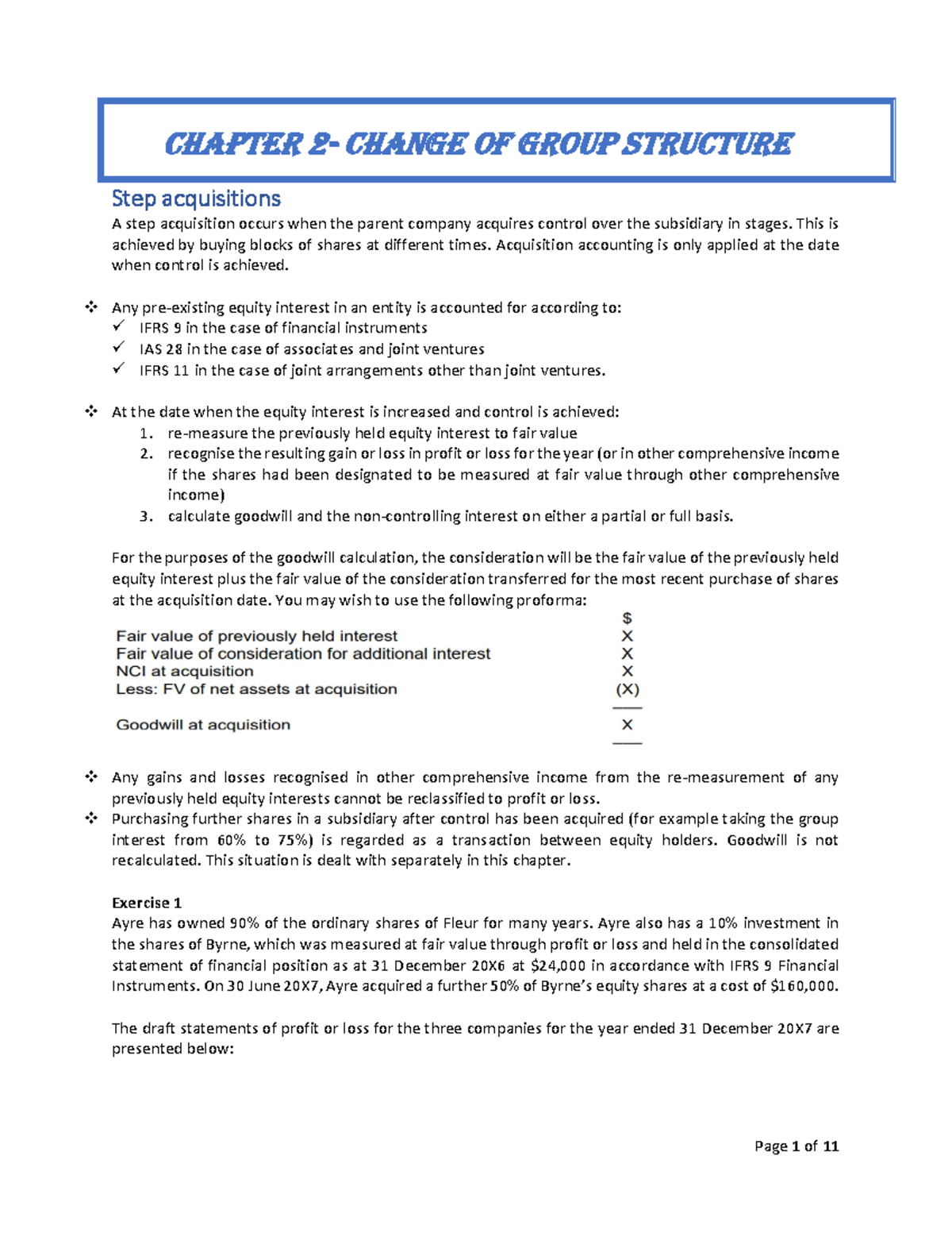 Chapter 2- Change of Group Structure - Chapter 2- Change of group ...