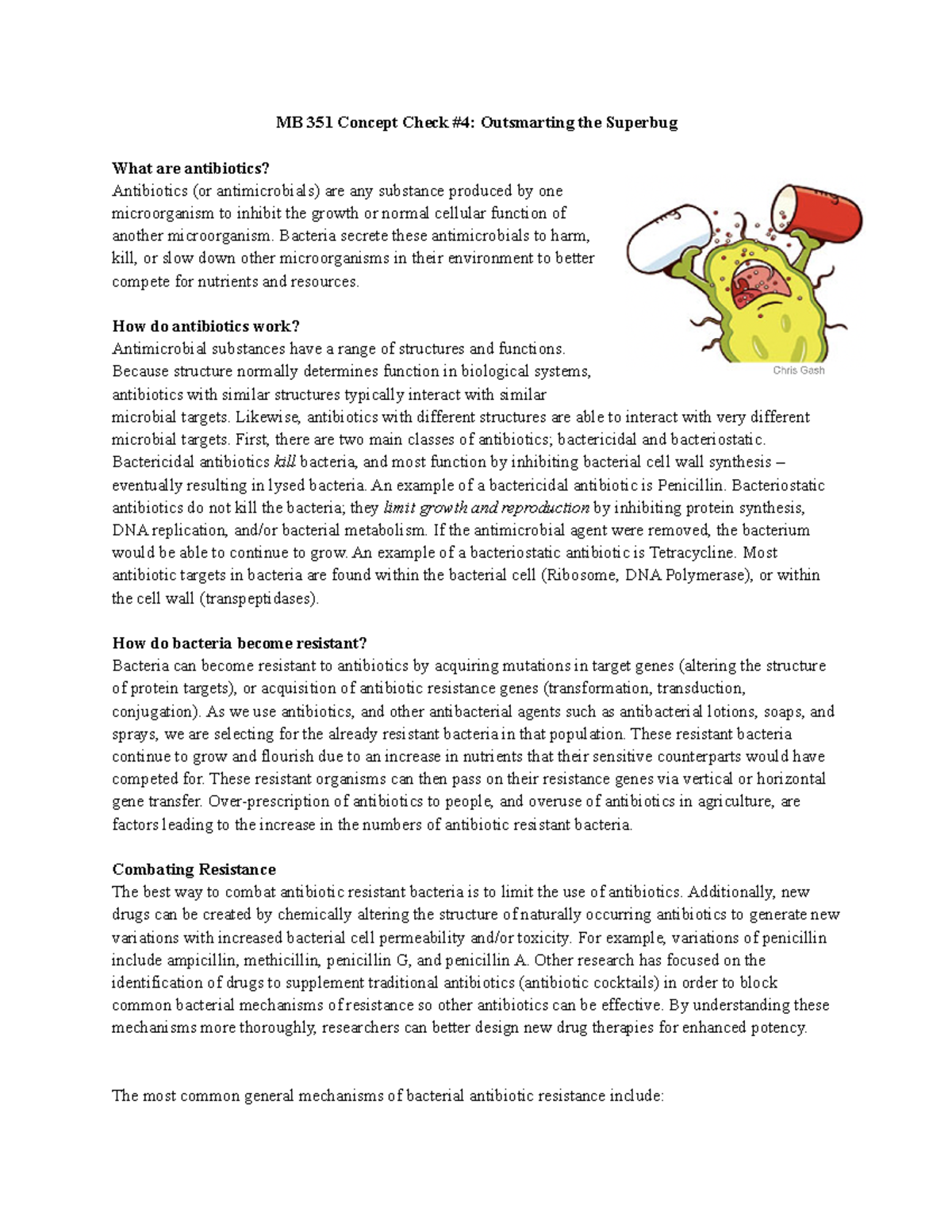 MB 351 Concept Check #4-2 - MB 351 Concept Check #4: Outsmarting the ...