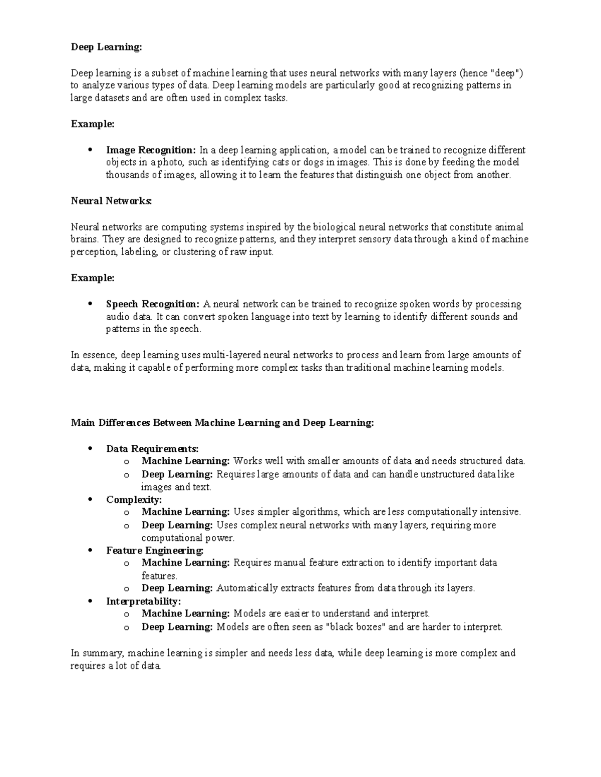 Deep Learning - new - Deep Learning: Deep learning is a subset of ...