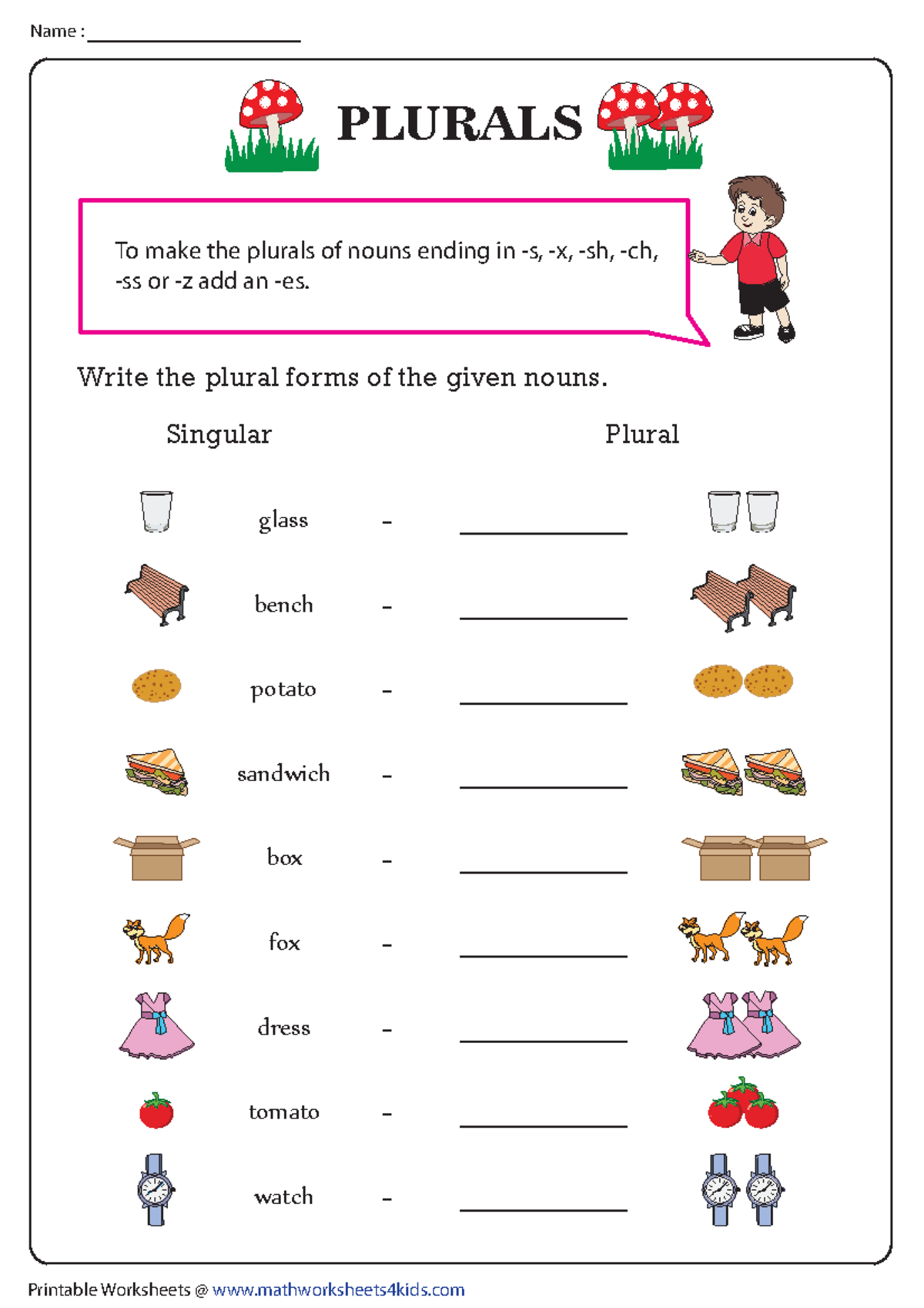 Adding-es - grammar - Masters in Education (TESL) - Printable ...