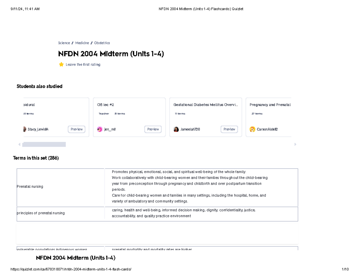 NFDN 2004 Midterm (Units 1-4) Flashcards Quizlet - NFDN 2004 Midterm (Units 1-4) Science ...