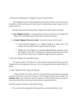 Alternative- Obligation - OBLIGATION Art. 1199 A person alternatively ...