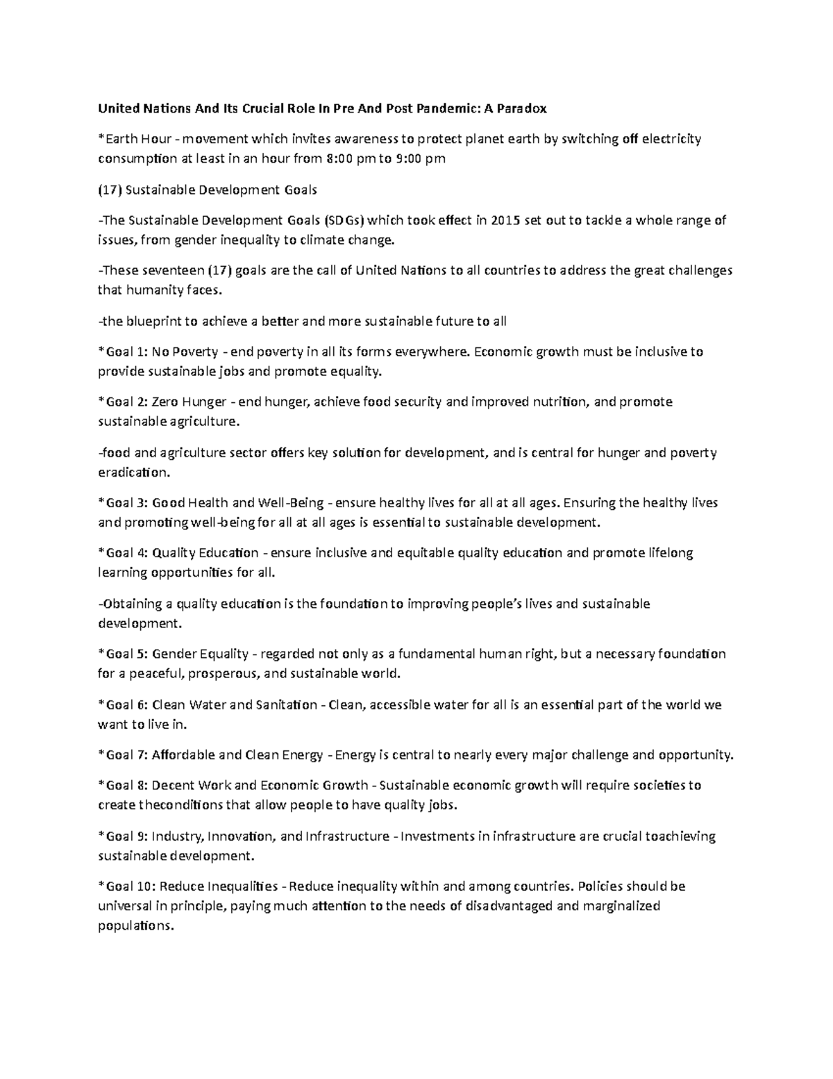 United Nations And Its Crucial Role In Pre And Post Pandemic -These ...