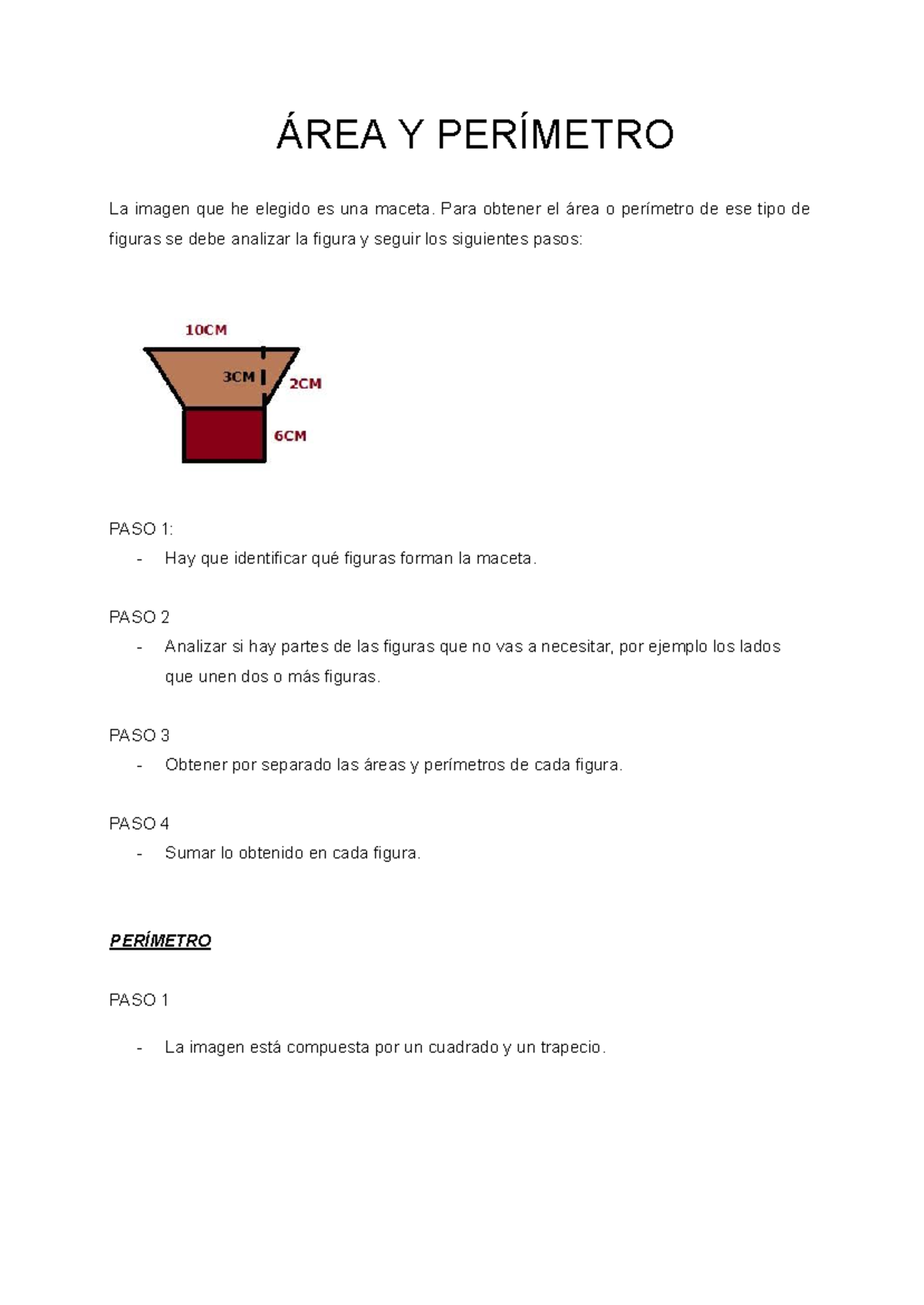 ÁREA Y Perímetro - aaaaa - ÁREA Y PERÍMETRO La imagen que he elegido es ...