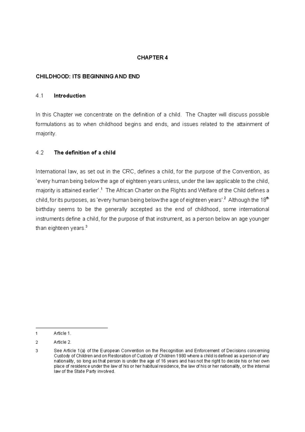 06-dp103-ch4 - Notes - CHAPTER 4 CHILDHOOD: ITS BEGINNING AND END 4 ...