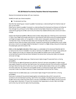 HIM350 Milestone One - Draft of Introduction Rebecca Leonard Southern ...