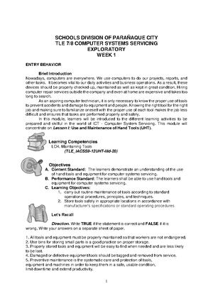 TLE Grade 7 8 Module 1 Quarter 1 Week1-PECS - SCHOOLS DIVISION OF ...