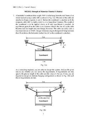ME2112-Part 1-T3-2D Stress-Strain-Shear Stress in Beams - ME2112 (Part ...
