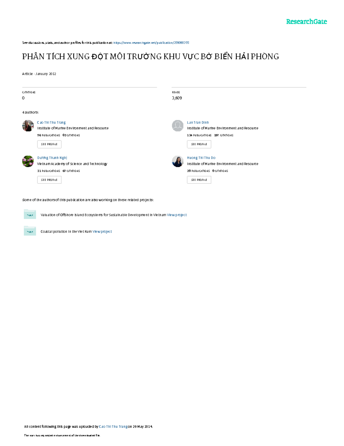 Covert Cao THu Trang Journalof MST 2012 - See discussions, stats, and ...