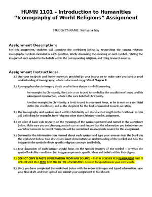 HUMN 1101 Chapter 01 Study Guide - HUMN 1101: Introduction to ...