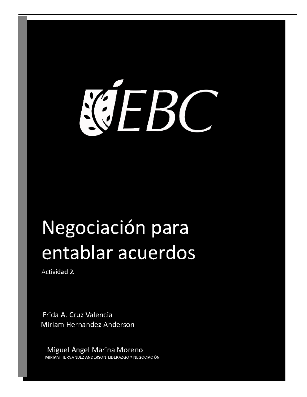 Act 2 negociacion entablar acuerdos - Negociación para entablar ...