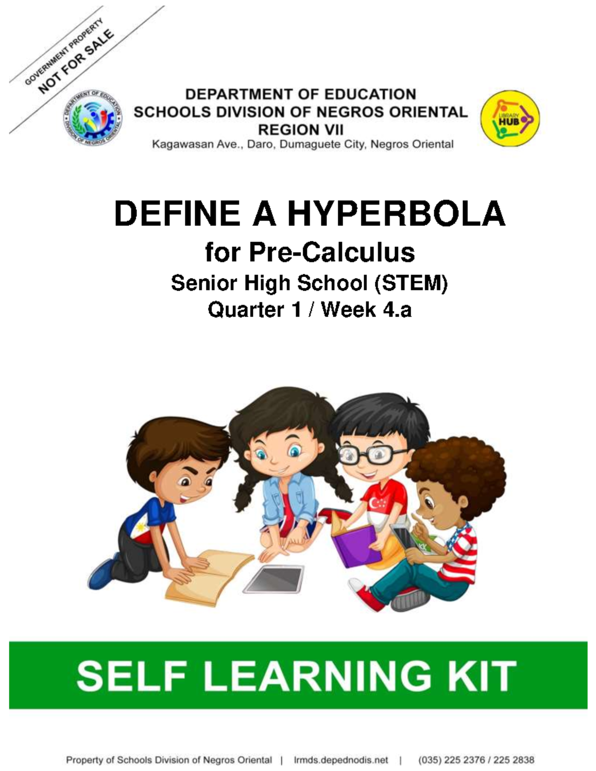 MATH 11 Pre Cal STEM Q1 Week 4 - DEFINE A HYPERBOLA for Pre-Calculus ...