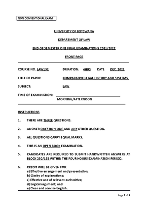 Botswana Penal Code updated version - CHAPTER 08: PENAL CODE ARRANGEMENT OF SECTIONS SECTION ...
