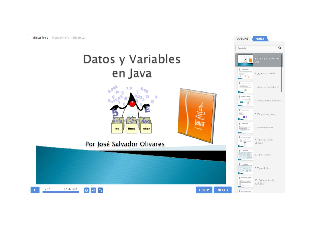 Datos y variables en leguaje de programación Java - Studocu