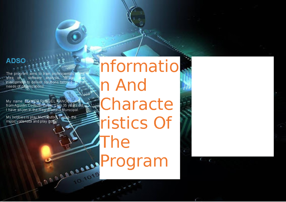 Falleto - follesto desarrollo se software - ADSO The program aims to train professionals in ...