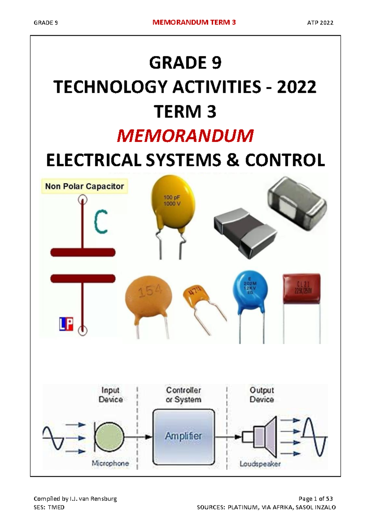 IJVR - GR 9 - TERM 3 - Final MEMO - 4 JULY 2022 - Compiled by I. van ...