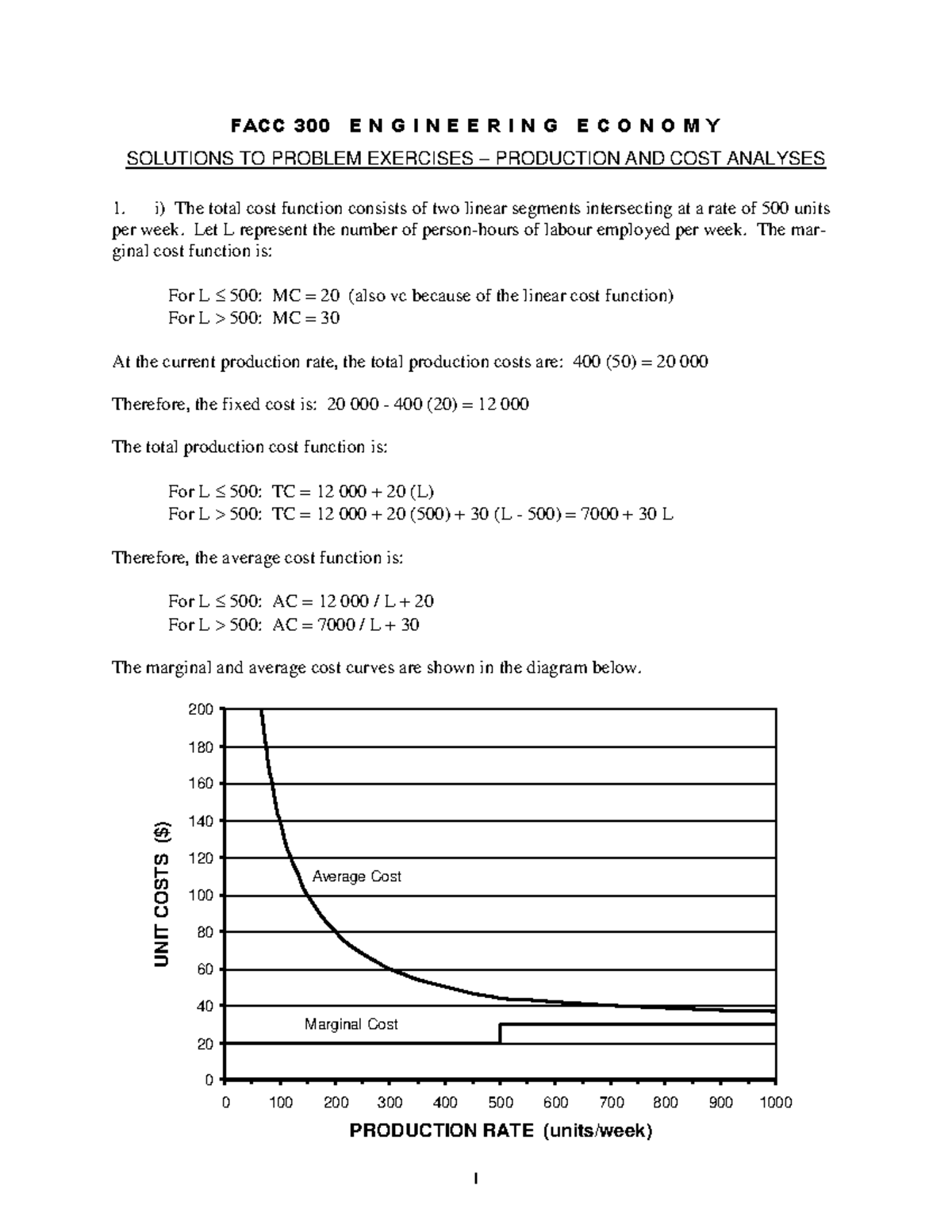 PS4 Solutions - Problem Set - FACC 300 E N G I N E E R I N G E C O N O ...