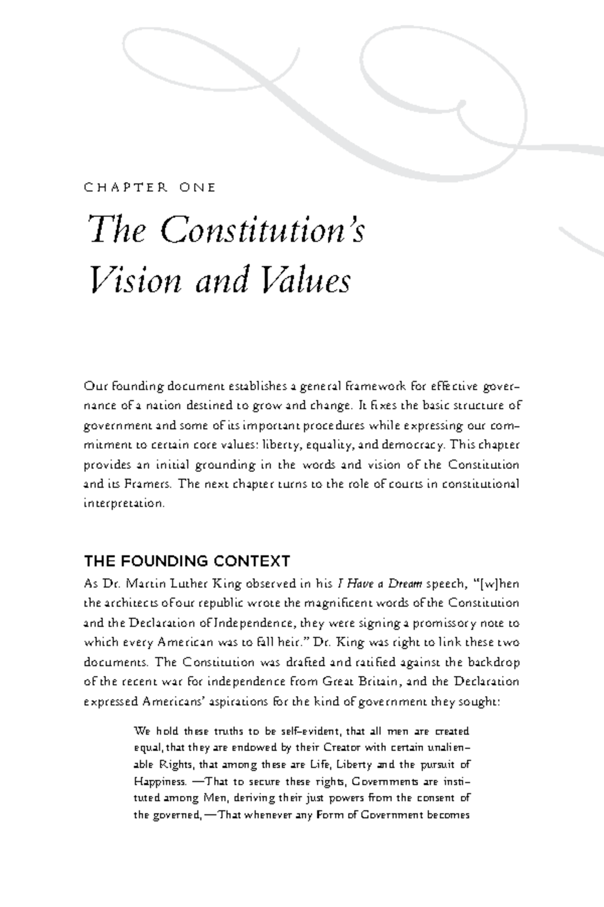 ACS Keep Faith Chap-1 - Constitutional values - c h a p t e r o n e The ...