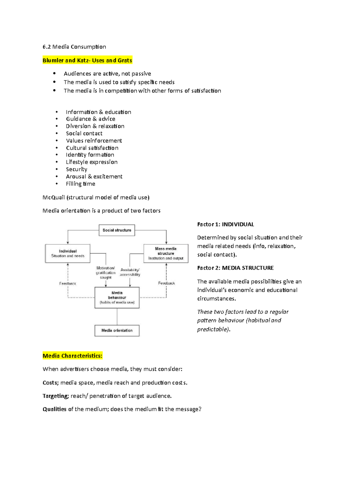 Media consumption - 6 Media Consumption Blumler and Katz- Uses and ...