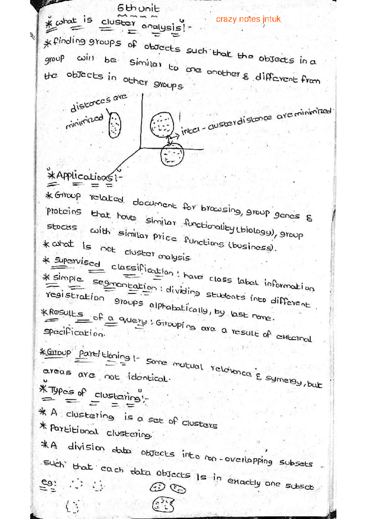 DWDM UNIT-6(wm) - Dwm notes - COMPUTER SCIENCE ENGINEERING - Studocu