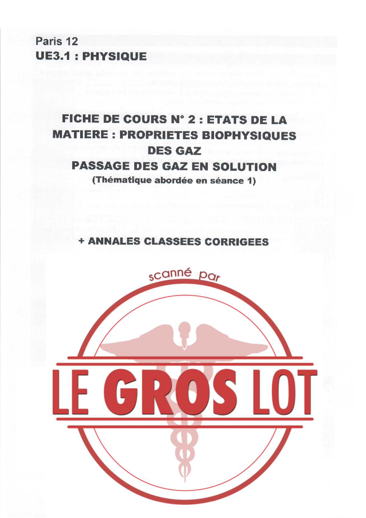05-Etat de la matière - Résumé Biophysique - Paris 12 UE3 : PHYSIQUE ...