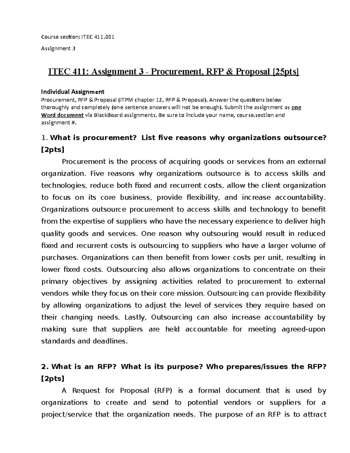 Assignment 3 ITEC 411 - Course section: ITEC 411. Assignment 3 ITEC 411 : Assignment 3 - - Studocu