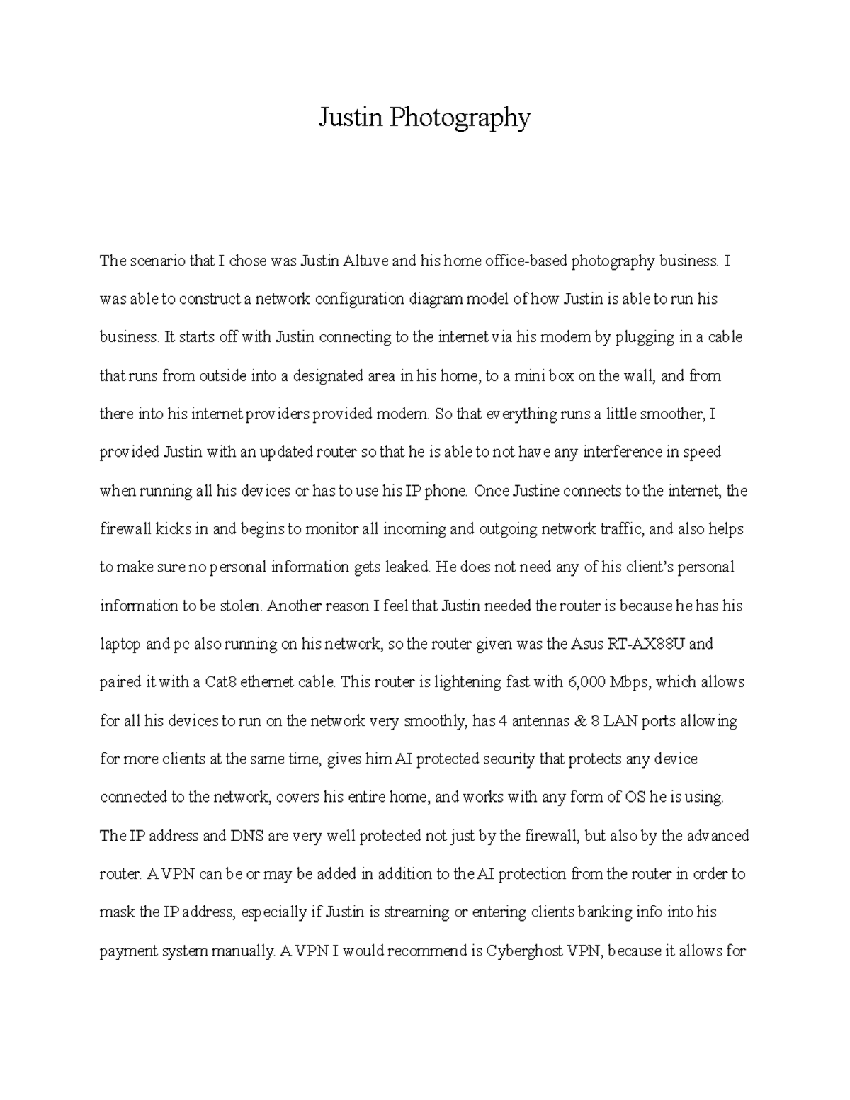 Justin Photography - Got an A - Justin Photography The scenario that I ...