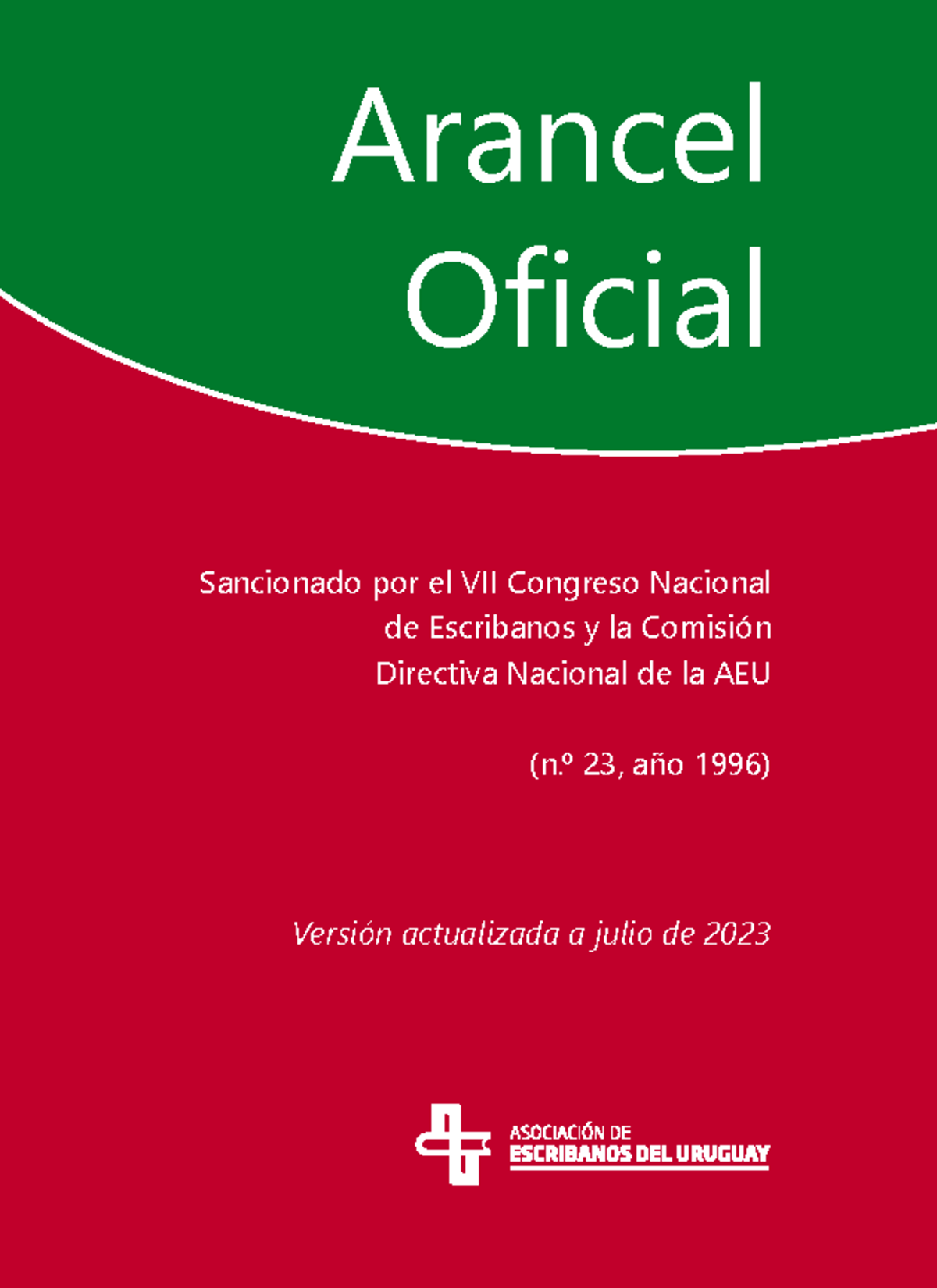 Arancel Notarial Oficial (actualizado a julio de 2023) - Arancel ...