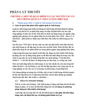 Ngân hàng đề thi QTCL - Trắc nghiệm QTCL - Thanh Hòa x Mỹ Dung ĐỀ 1 Phát triển tầm nhìn và sứ ...