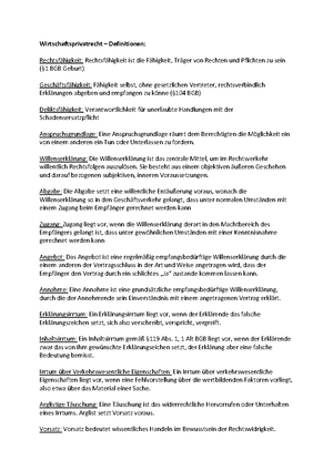 Skript zum Wirtschaftsprivatrecht - Dr. iur. Michael Timme Professor ...