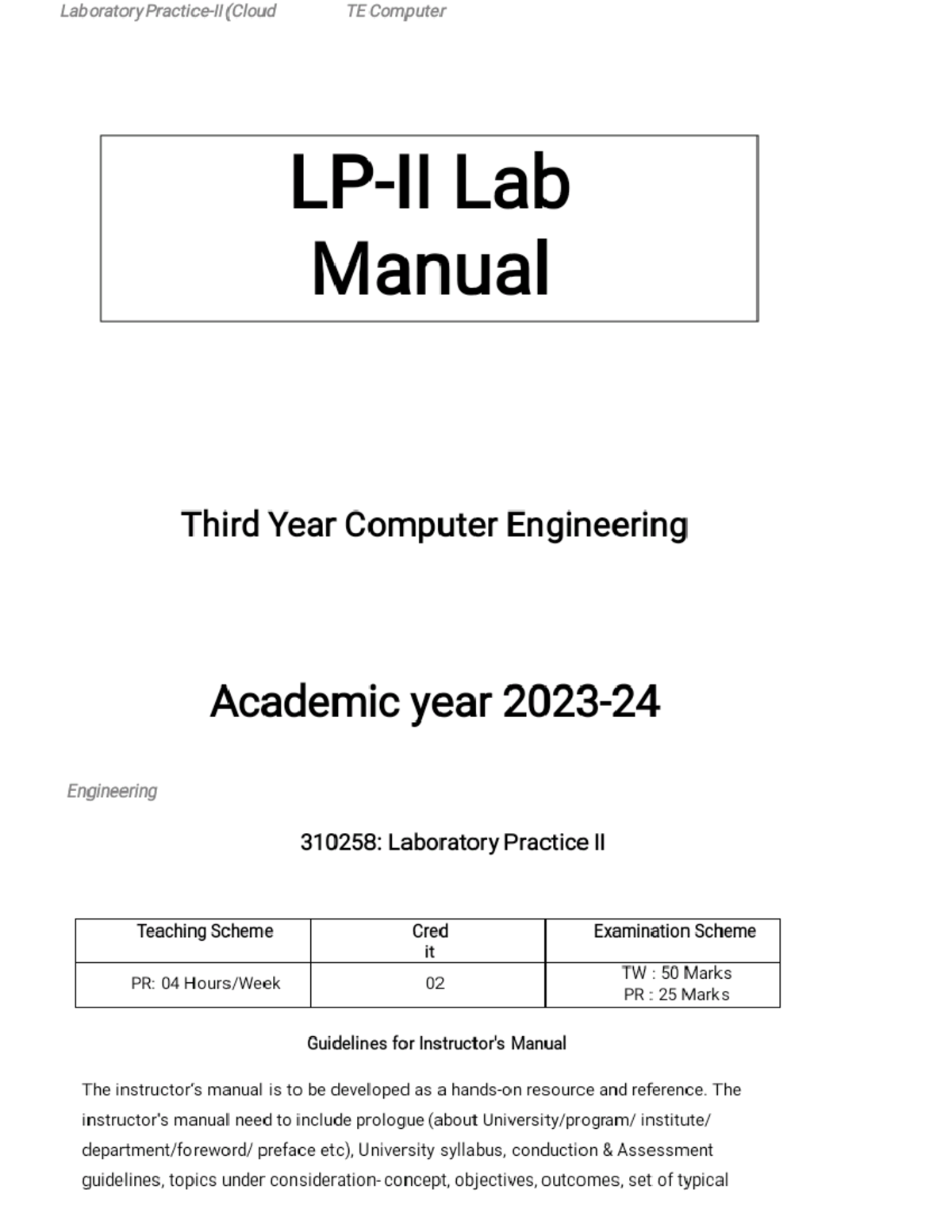 Cloud Computing Lab - B.Tech - Studocu