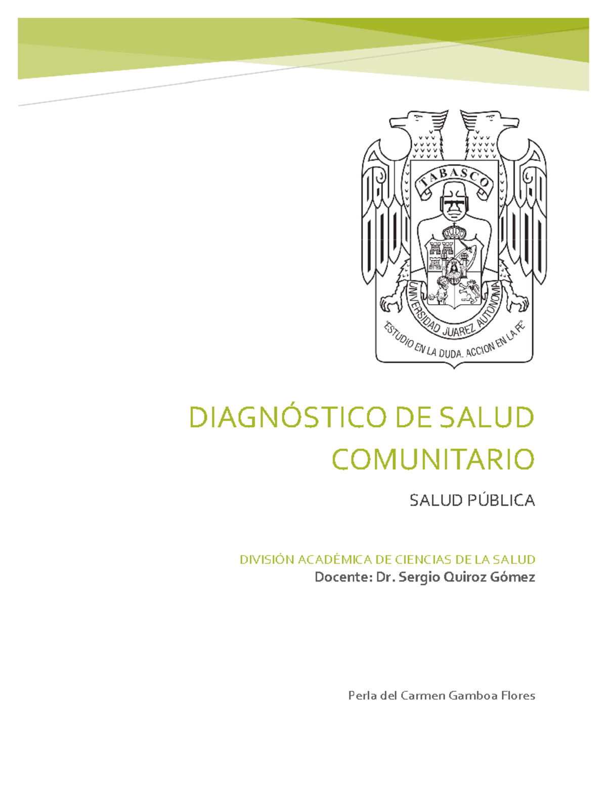 Sp perla gamboa diagnóstico de salud comunitario - DIAGNÓSTICO DE SALUD ...
