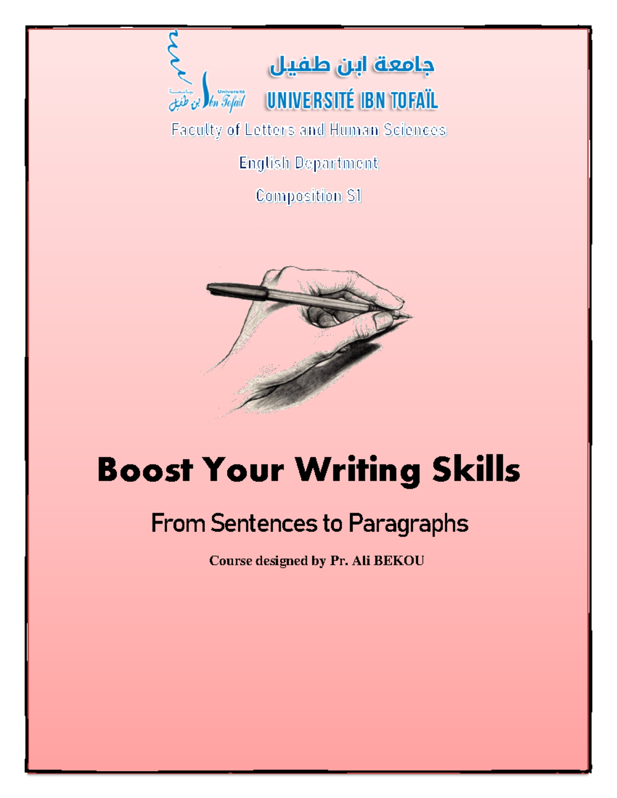 Writing Semester 1English - Boost Your Writing Skills From Sentences to ...