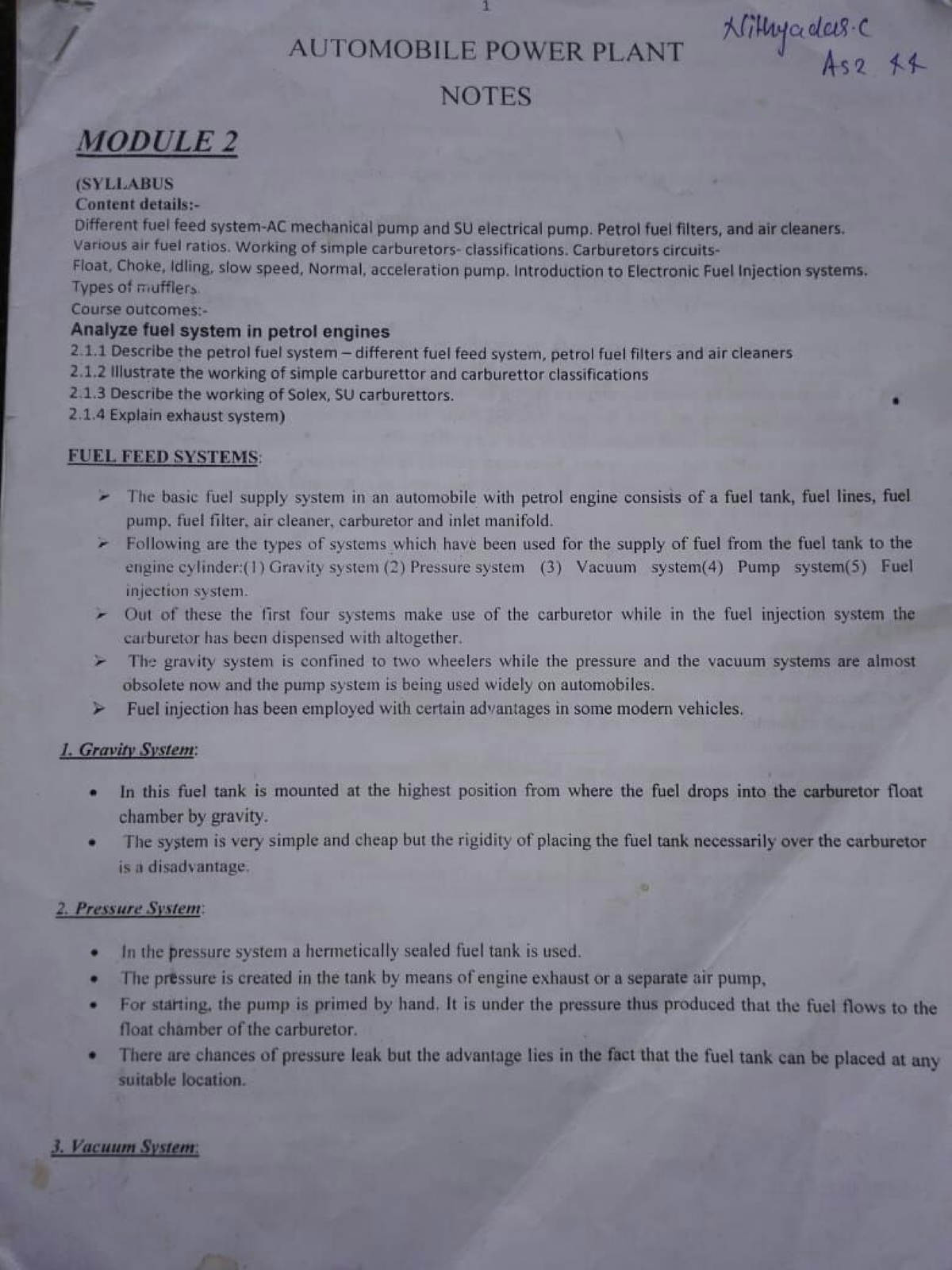 App module 2 - Lecture notes 3,5,6 - Automobile Engineering - Studocu