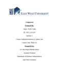 Industrial Relations and Labour Law - HRM413 - EWU - Studocu