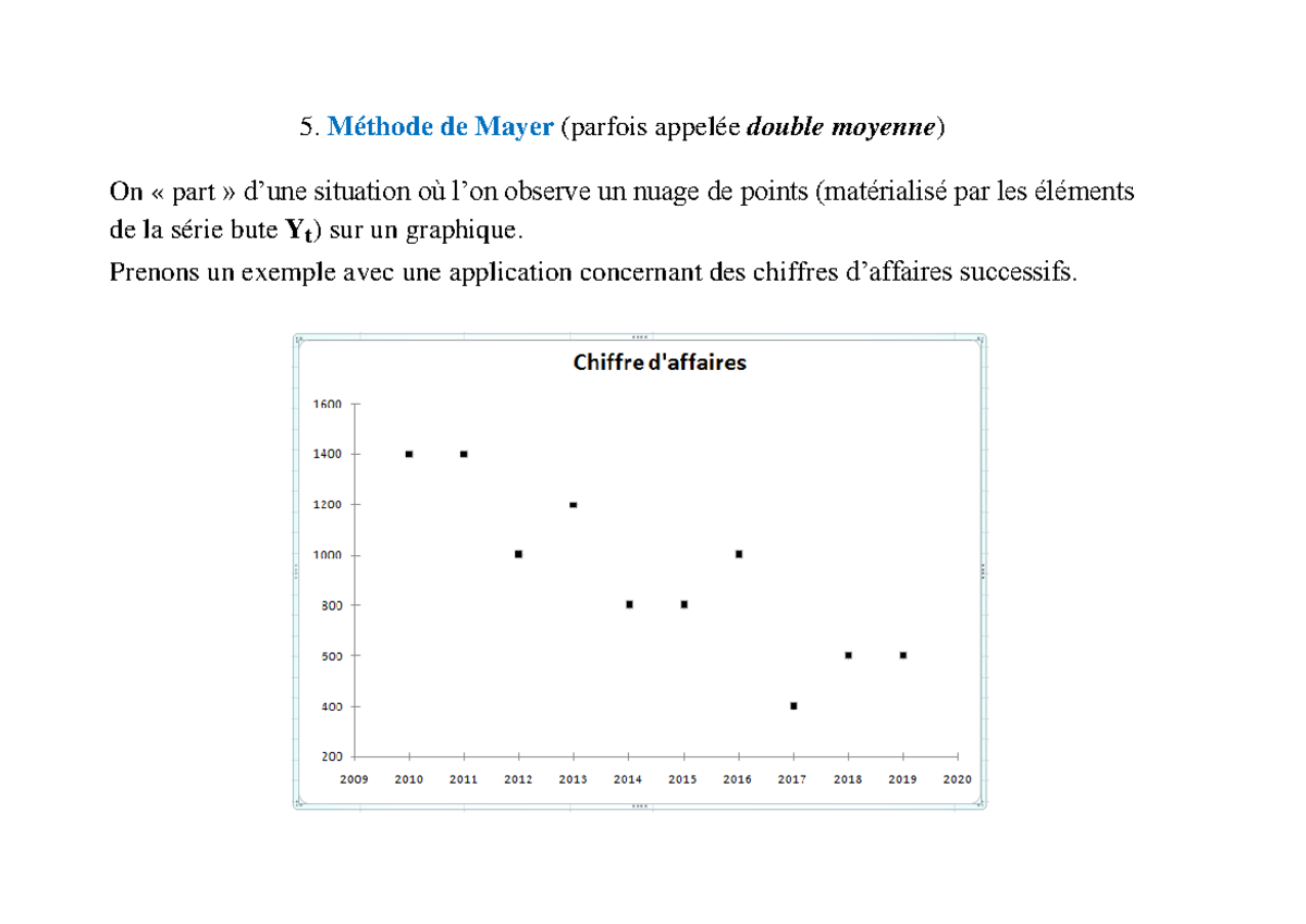 S2. Cours n° 5. Méthode de Mayer - 5. Méthode de Mayer (parfois appelée ...
