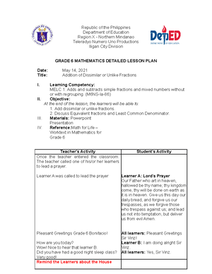 Semi-Detailed lesson Plan in Grade 10 English 9 - Detailed lesson Plan ...