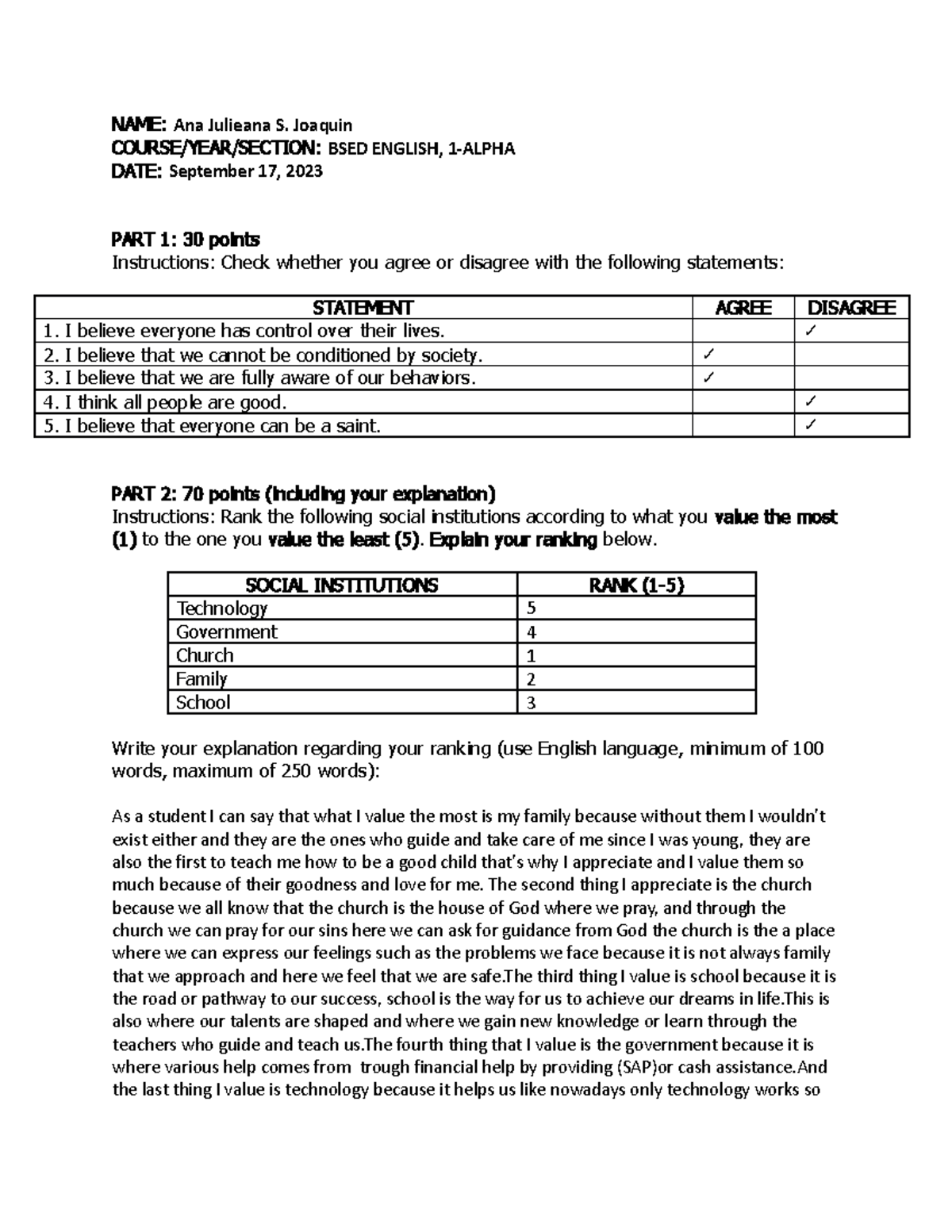 Joaquin,Ana Julieana BSED ENG2A - NAME: Ana Julieana S. Joaquin COURSE ...
