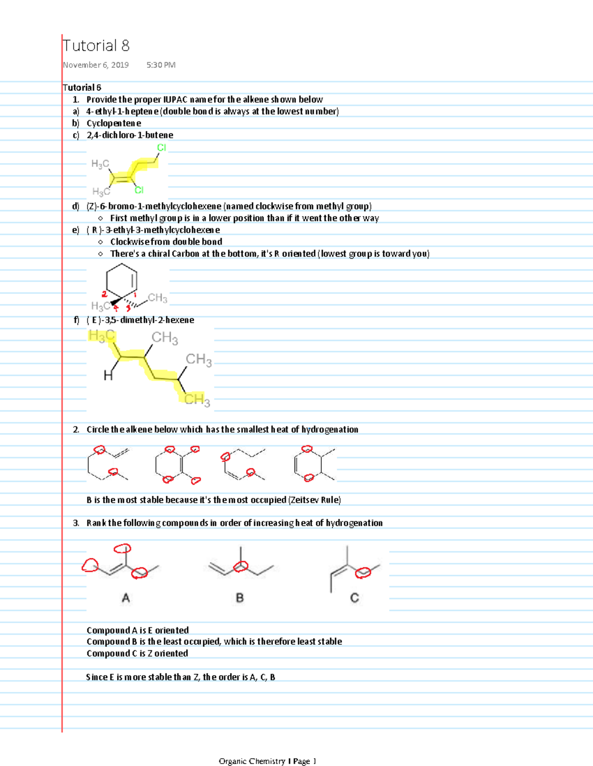 Chmi 2426 Tutorial 8 Warning Tt Undefined Function 32 Provide The Proper Iupac Name For