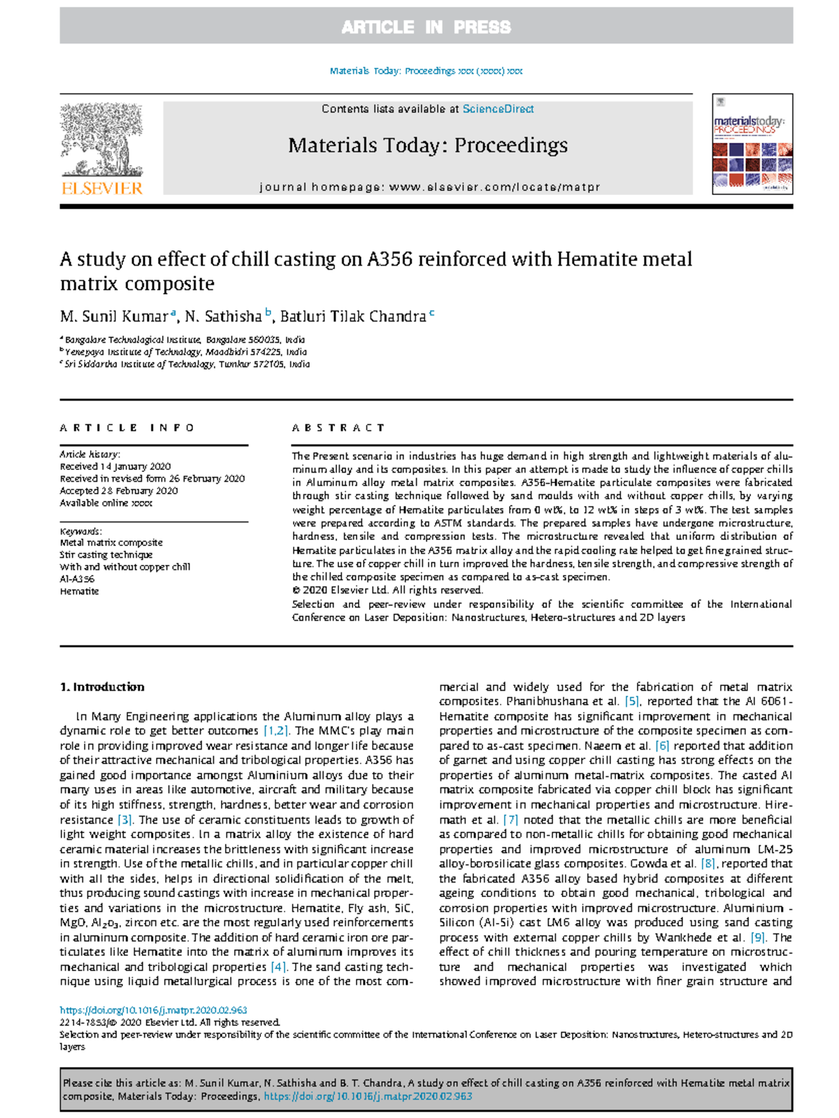 Copper chill paper - Material useful for research activities - A study ...