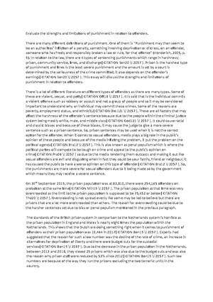 Criminal Justice Portfolio - Criminal Justice Portfolio Word count ...