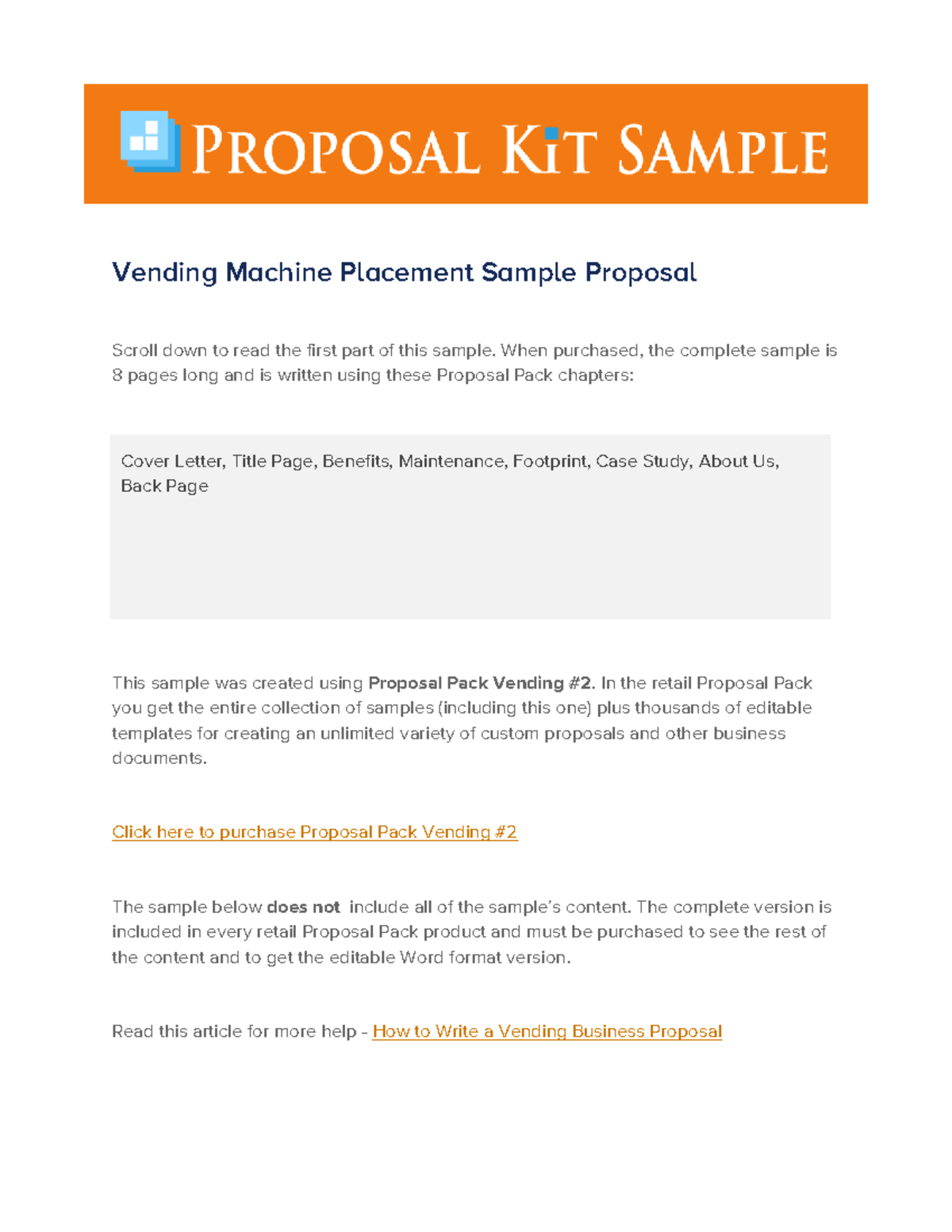 Vending machine placement proposal - Vending Machine Placement Sample ...