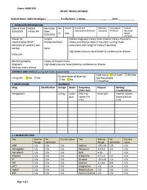 ATI Physical Assessment Adult Report - Module Report Simulation: Skills ...
