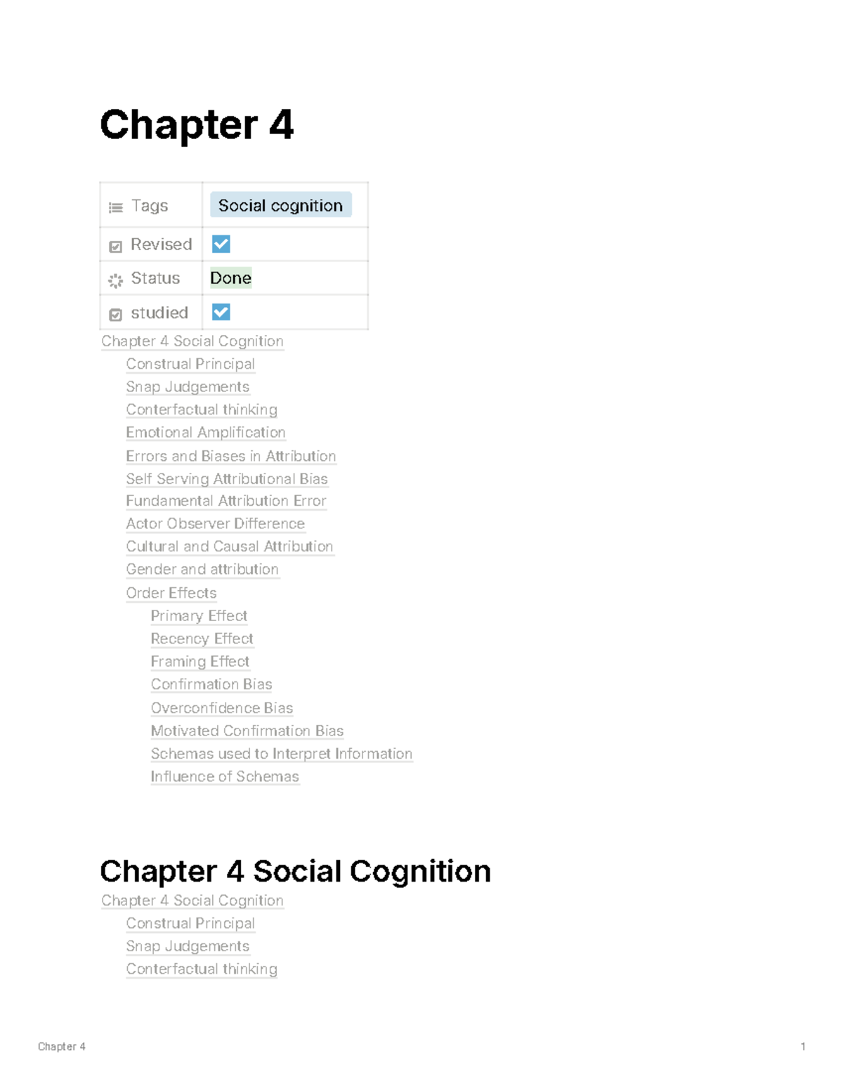 PSYC 215 Ch 4 - Chapter 4 - Chapter 4 Tags Social cognition Revised ...