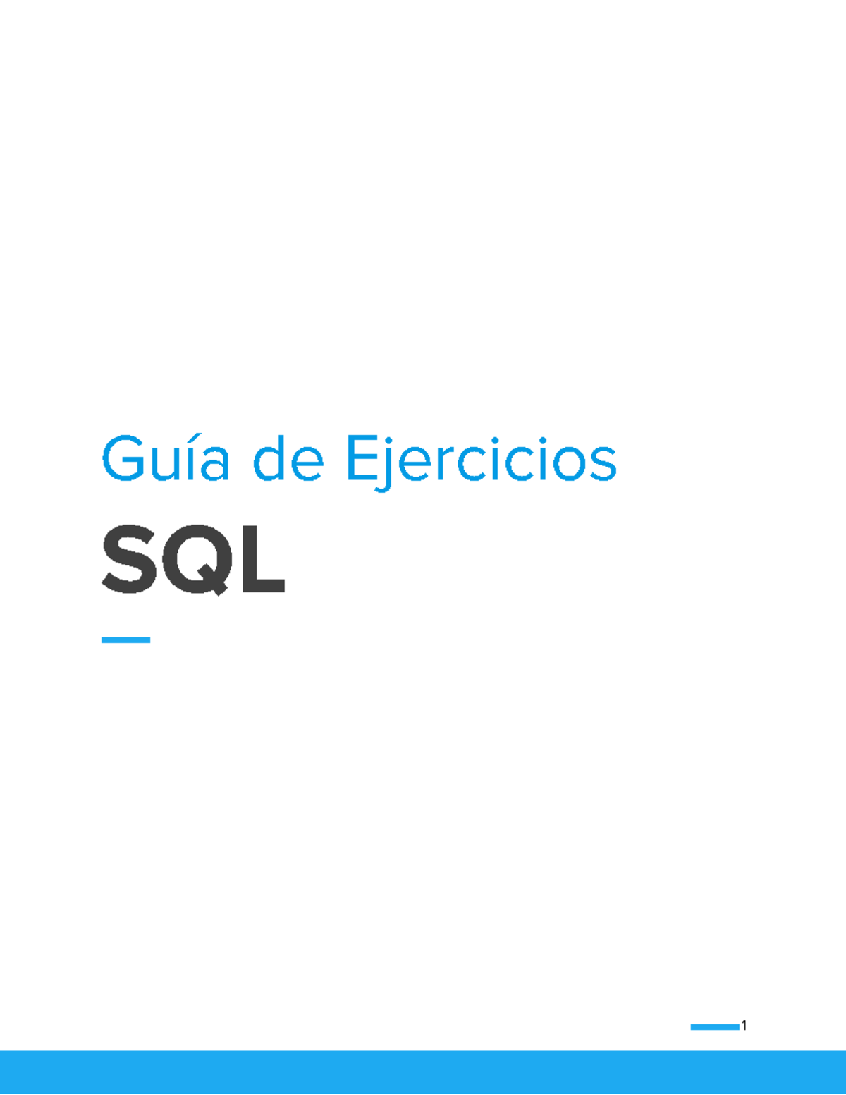 Clasesbd 2 Ejercicios - Guía de Ejercicios SQL 1 Introducción Bases de ...