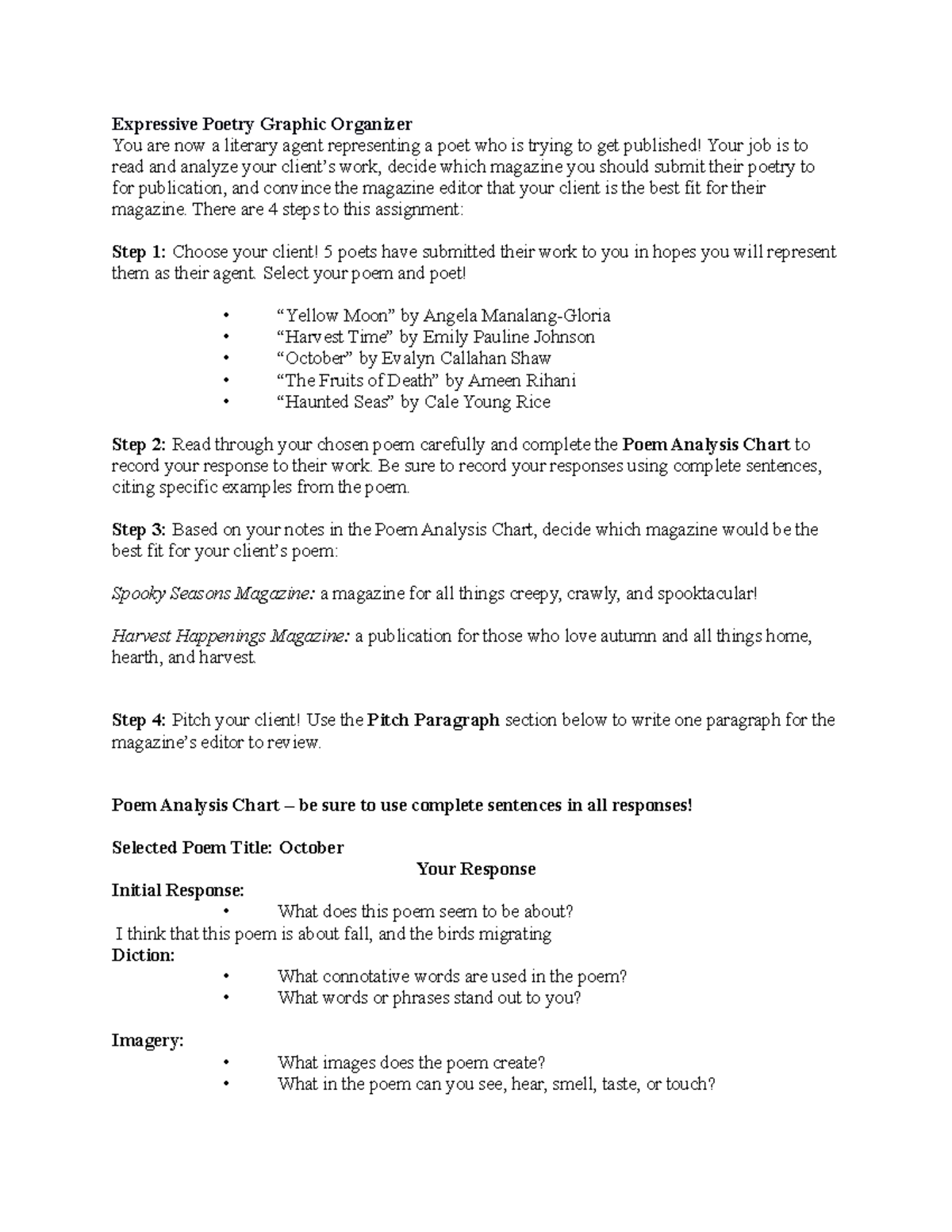 Expressive poetry assignment essay - Expressive Poetry Graphic ...